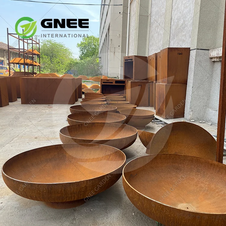 Custom Laser Cut Portable Corten Sheet Fire Pit Outdoor Fire Pit ...