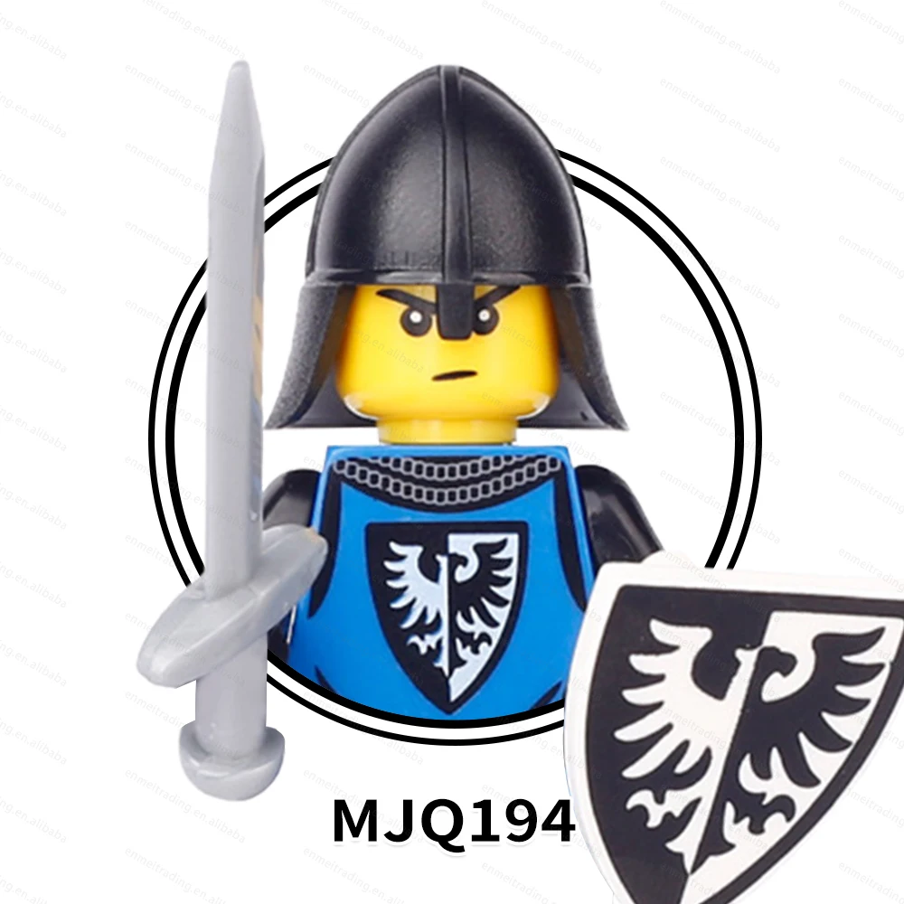 Diy Medieval Knight Minifigs Soldiers Army Soldier Force Building ...