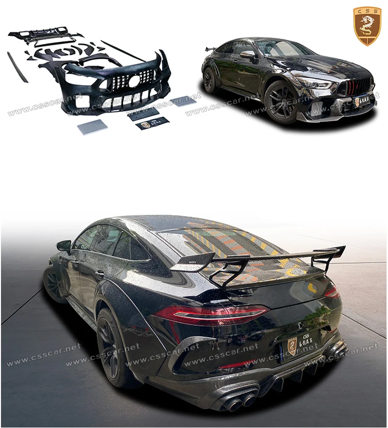 B Style Carbon Fiber Car Bumpers Fender Rocket G900 Body Kit for Mercedes Bens Amg Gt50 Gt53 Gt63