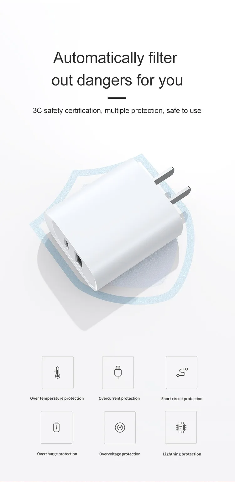 Wholesale 20W Portable Charger - Fast USB Wall Charger
