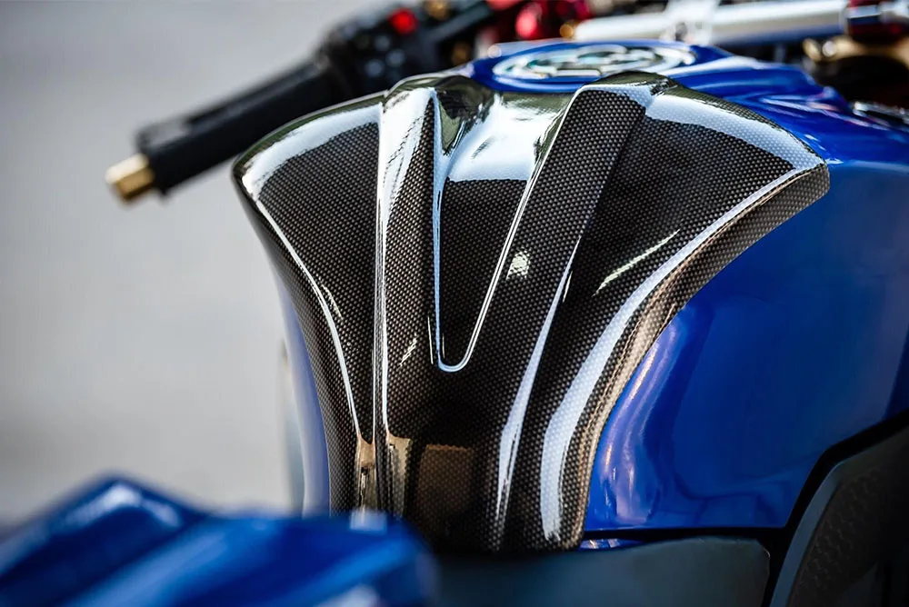 Motorcycle Carbon Fiber Gas Tank Pad Sticker Protector Cover Guard For ...