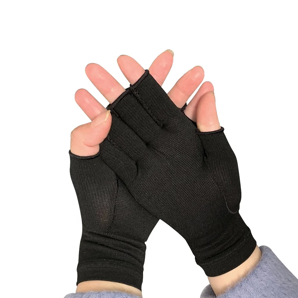 Medical Arthritis Nylon Spandex Compression Five Finger Joint Pain ...