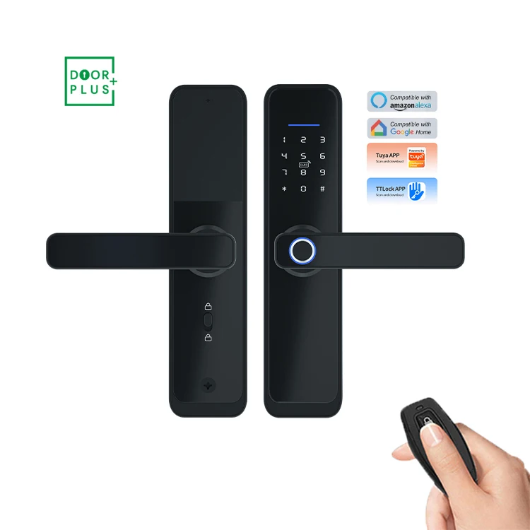 Doorplus Waterproof Tuya Wifi Electronic Smart Door Lock Biometric Lock ...