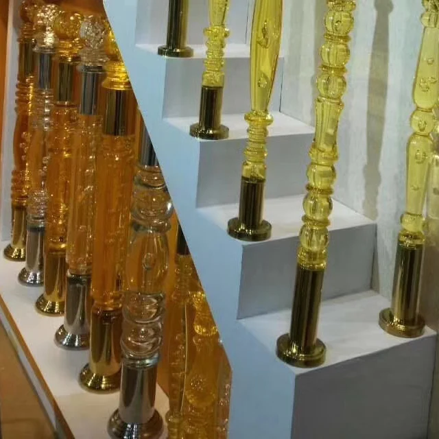 Elegant Crystal Stair Railing - Luxury Handrail Solutions