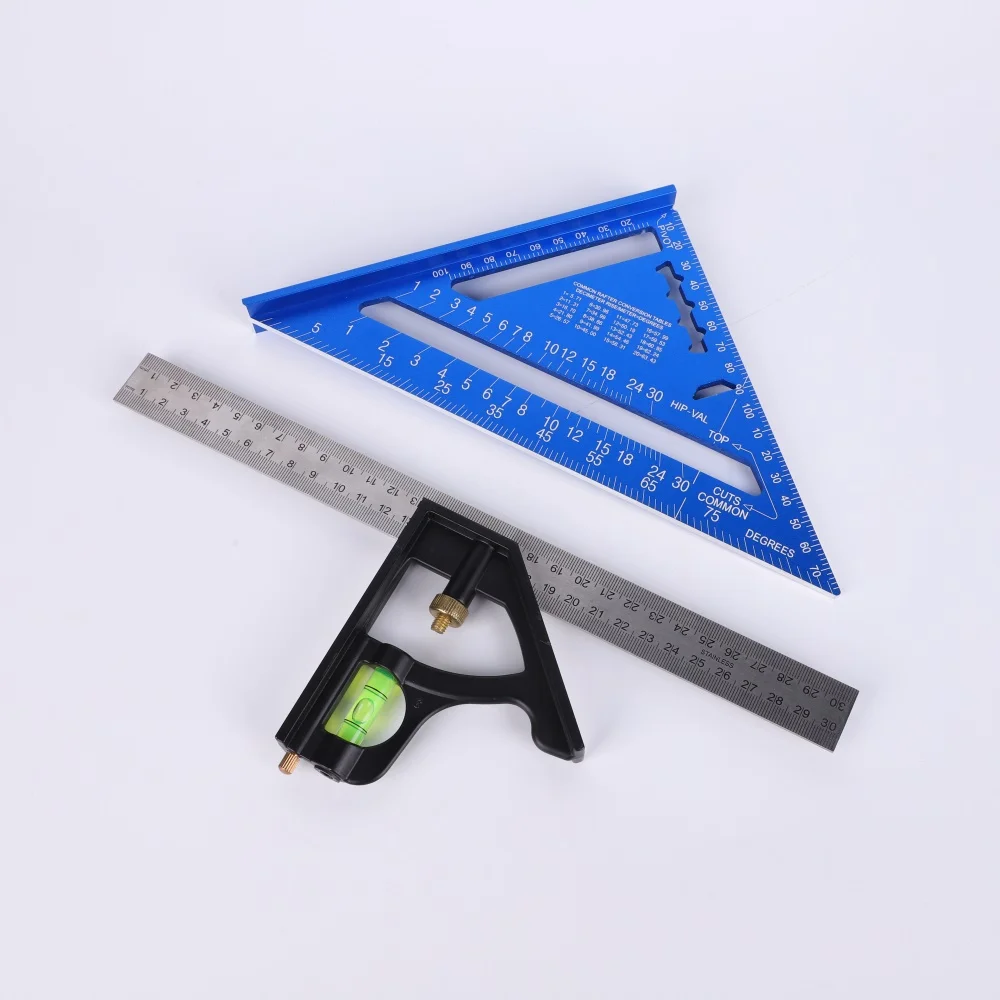 7-inch Carpenter's Triangle Ruler Aluminum Alloy Speed Square ...