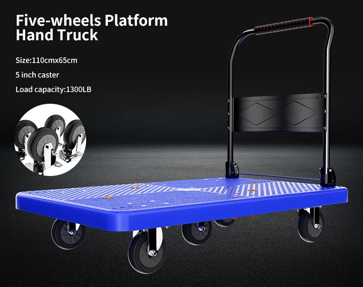 150kg Foldable Dolly Cart Hand Truck Trolley Platform Structure Hand ...