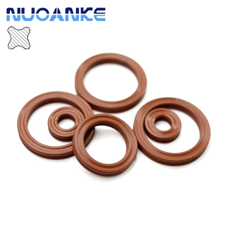 Rubber Quad-Ring Seal NBR FKM X-Rings - Oil & Heat Resistant Seals in ...