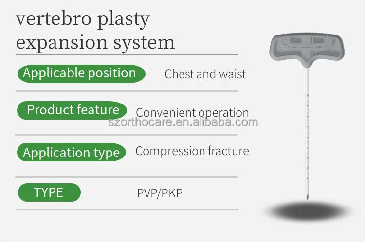 Orthocare Lumbar Vertebra Orthopedic Bone Cement Filler Plastic Manual ...