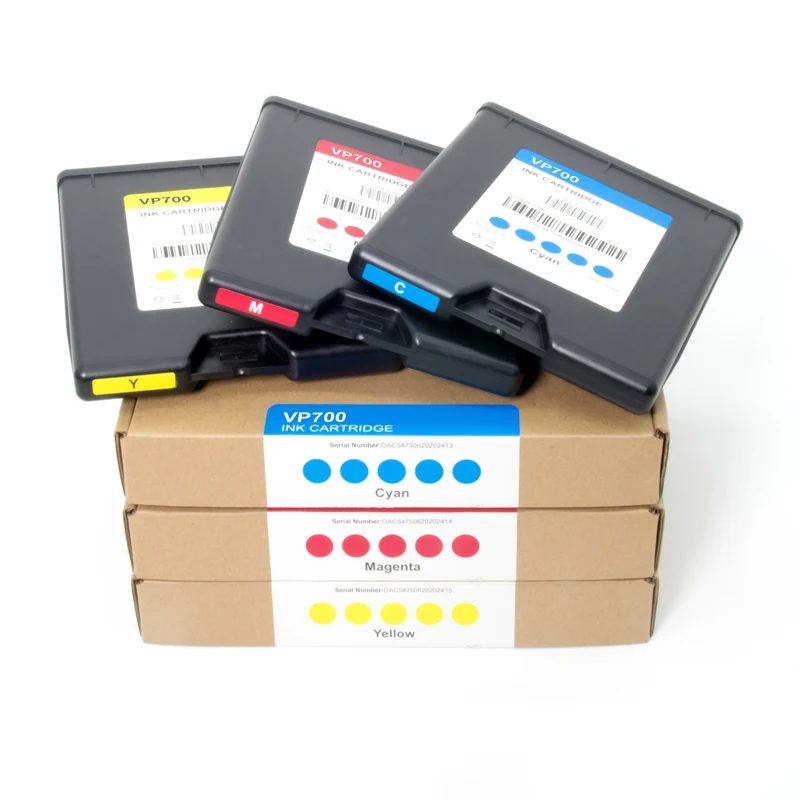 VP700 NEW INK CARTRIDGE 250ML WITH NEW CHIP for VIPCOLOR LABEL PRINTER ...
