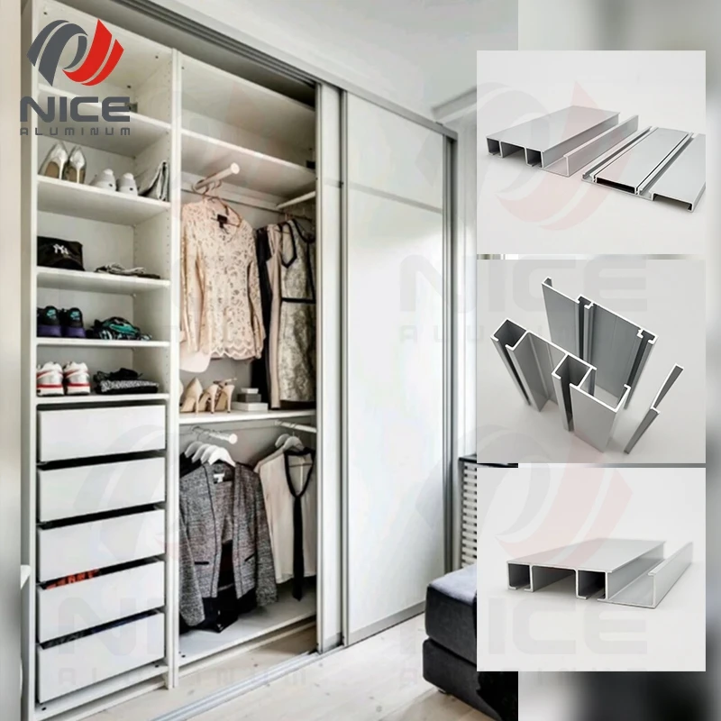 Aluminum Wardrobe Profile Sliding Door Anodize - Buy Aluminium Profile ...