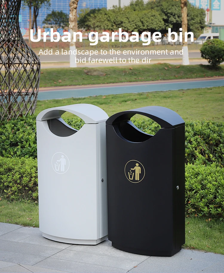 Outdoor And Indoor Waste Trash Can Garbage Bin Recycle Litter Waste ...