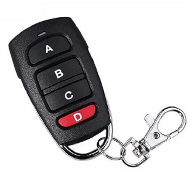 Universal 4 Button Gate Garage Door Opener Remote Control 433mhz Fixed ...