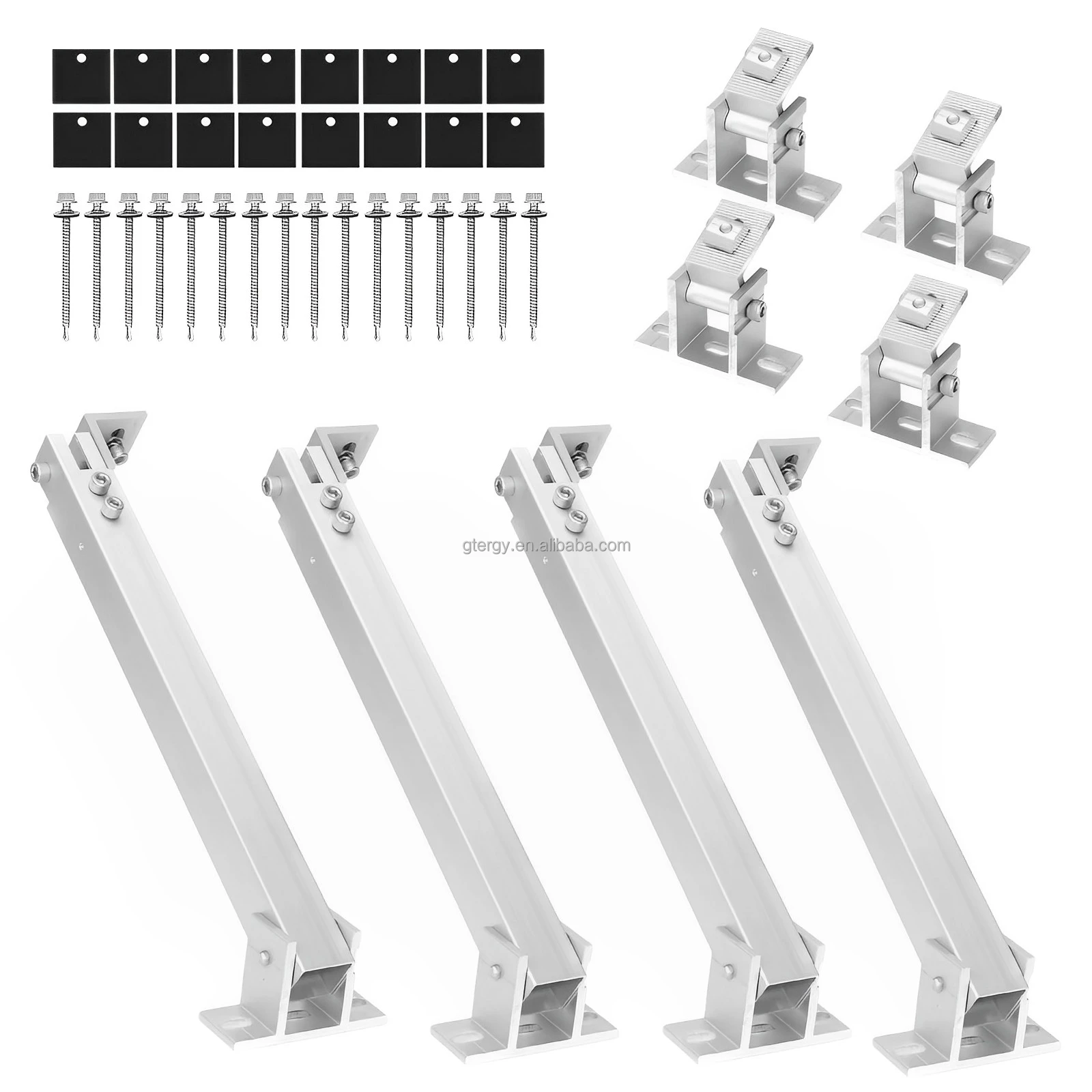 Adjustable Solar Mounting System with Frontal and Rear Leg Stock 15-30 ...