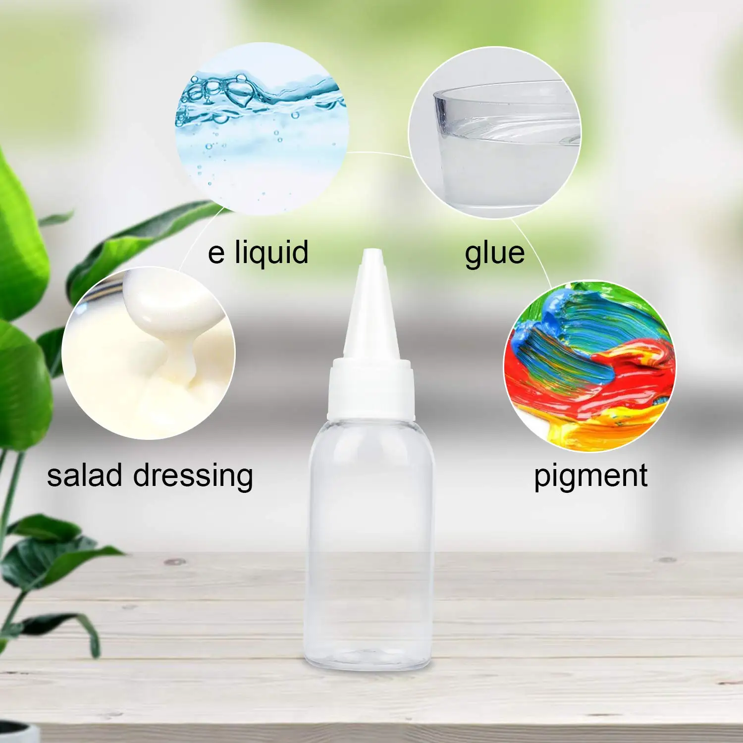 Hot Sale Plastic Applicator Squeeze Bottles For Hair Oil With Twist Top ...