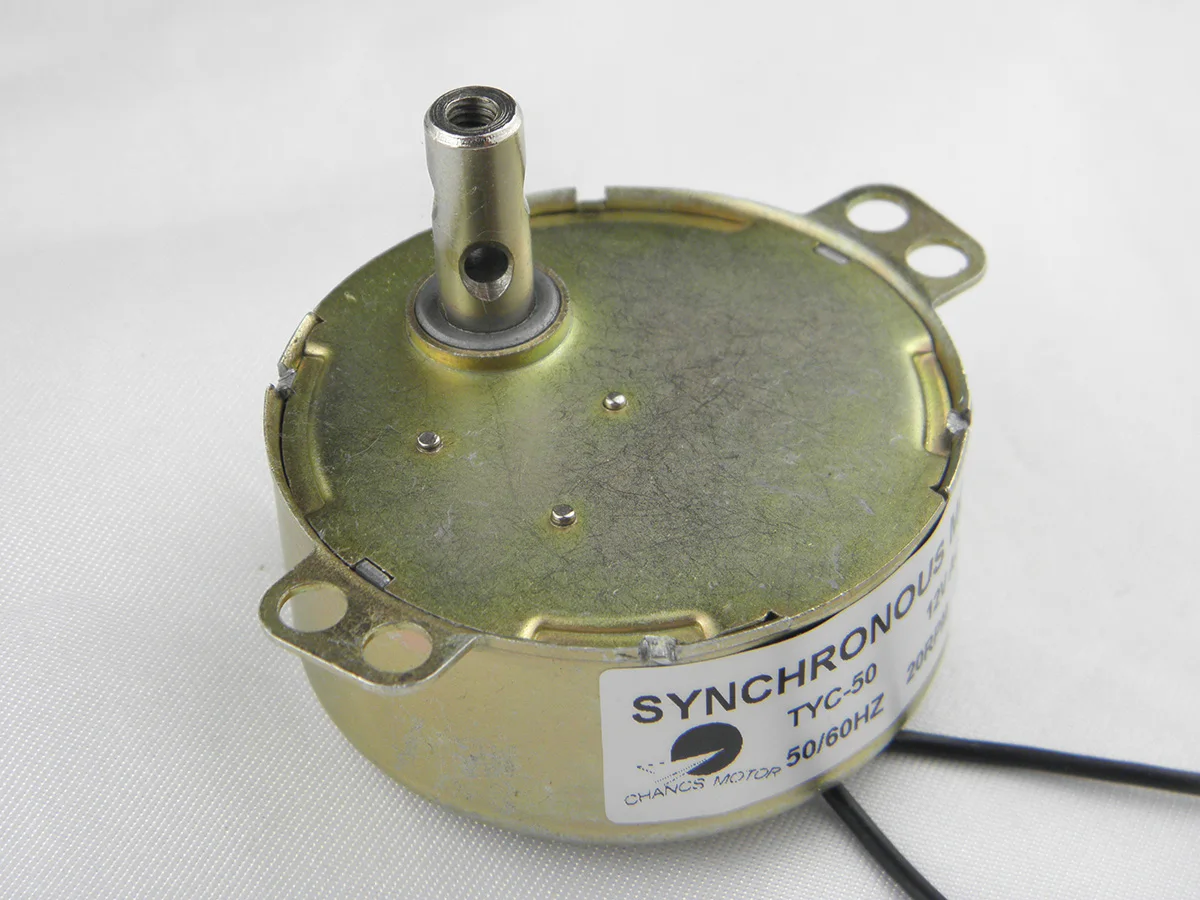 TYC-50 DC 12V Electric Motor - 20-24RPM Synchronous Motor