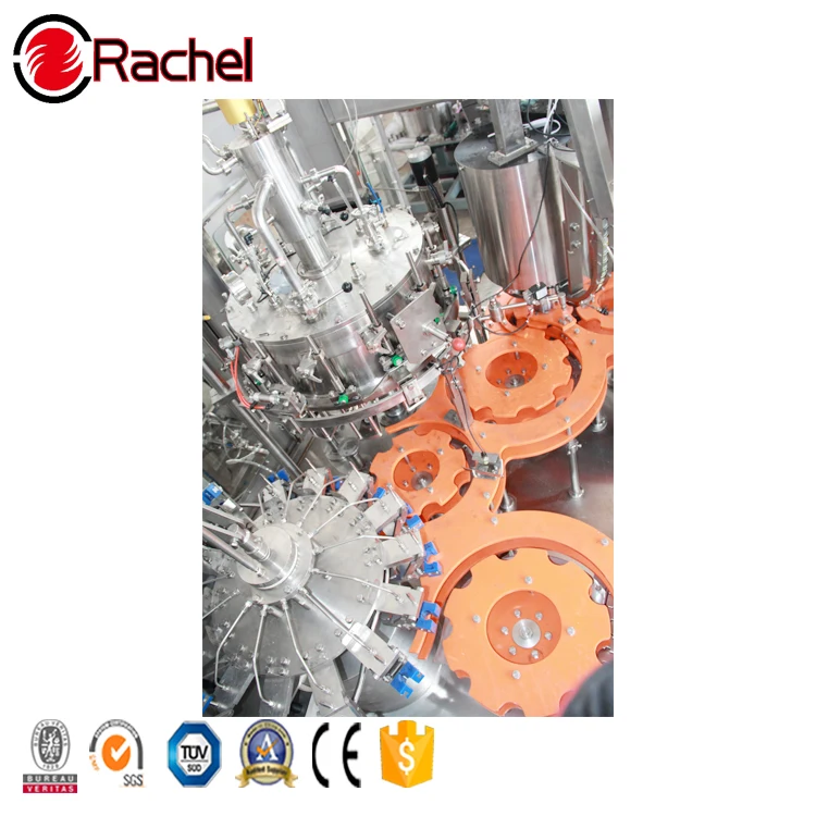 Plc Programme Control System 12 Head Beer Filling Machine Liquid For ...