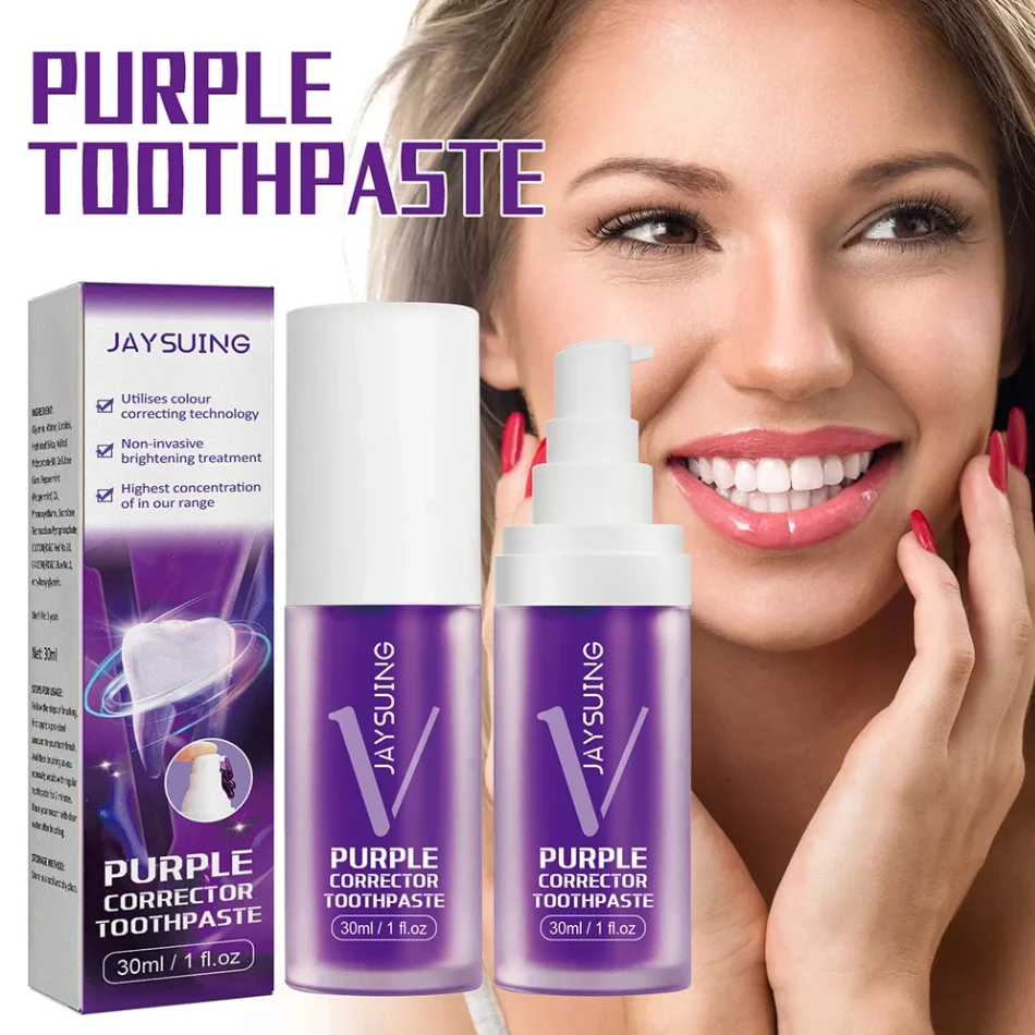Purple Teeth Care Toothpaste Non Invasive Stain Removal And Brightening ...