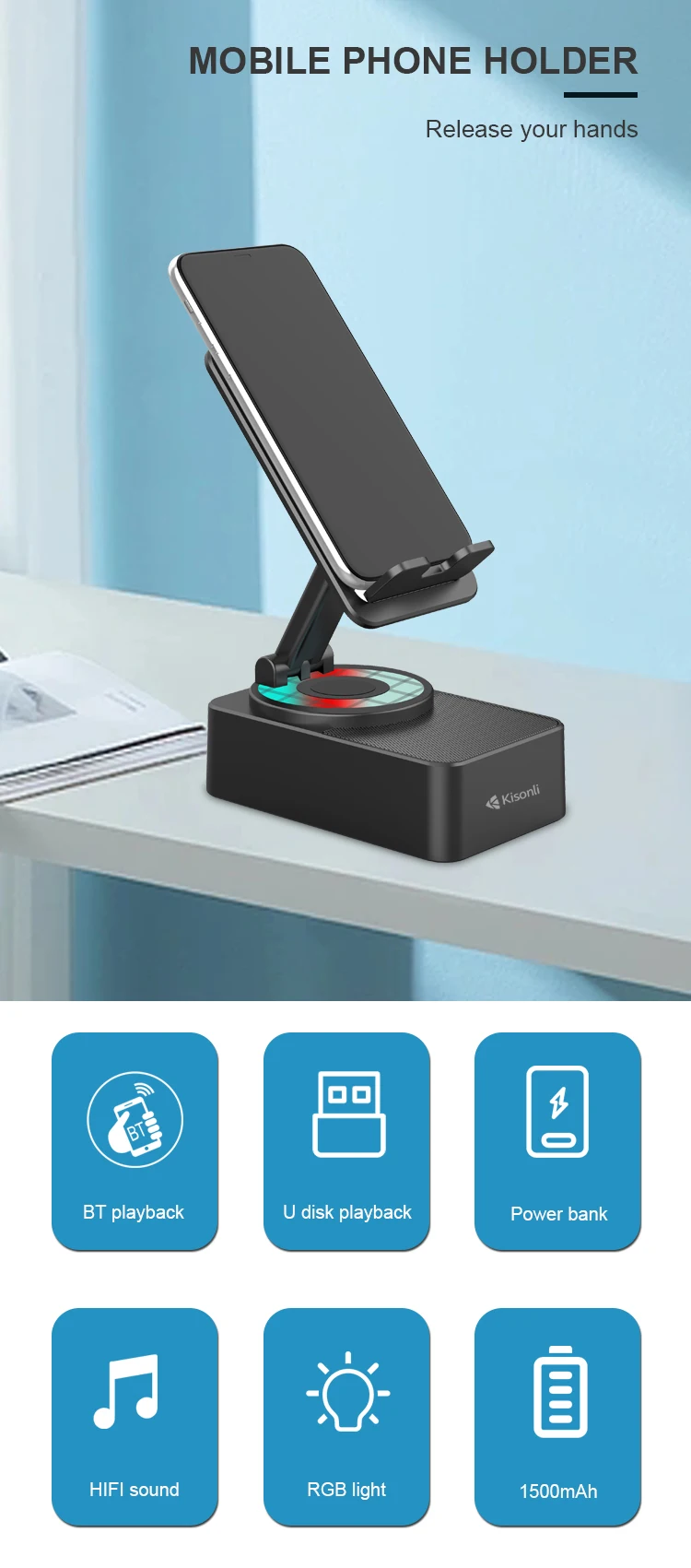 Oem 2024 Electronic Gadgets Kisonli M-2 Wireless Blue Tooth Speaker ...