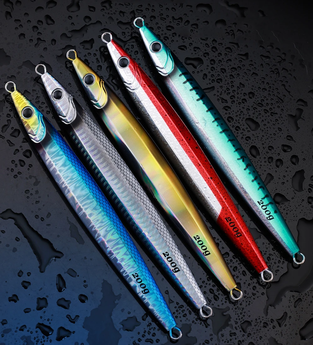 100g/130g/160g/200g Saltwater Boat Fishing Slow Pitch Jigging Lead ...