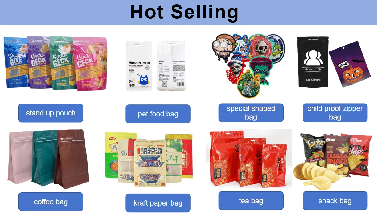 Eco-friendly Food Grade Custom Print Logo Heat Seal Three Sides Back ...