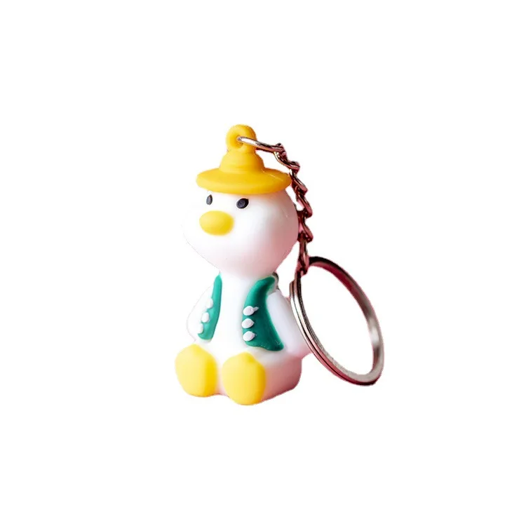 Cartoon Toy Keychain Birthday Gifts Pretty Yellow Duck Car Key Chain ...