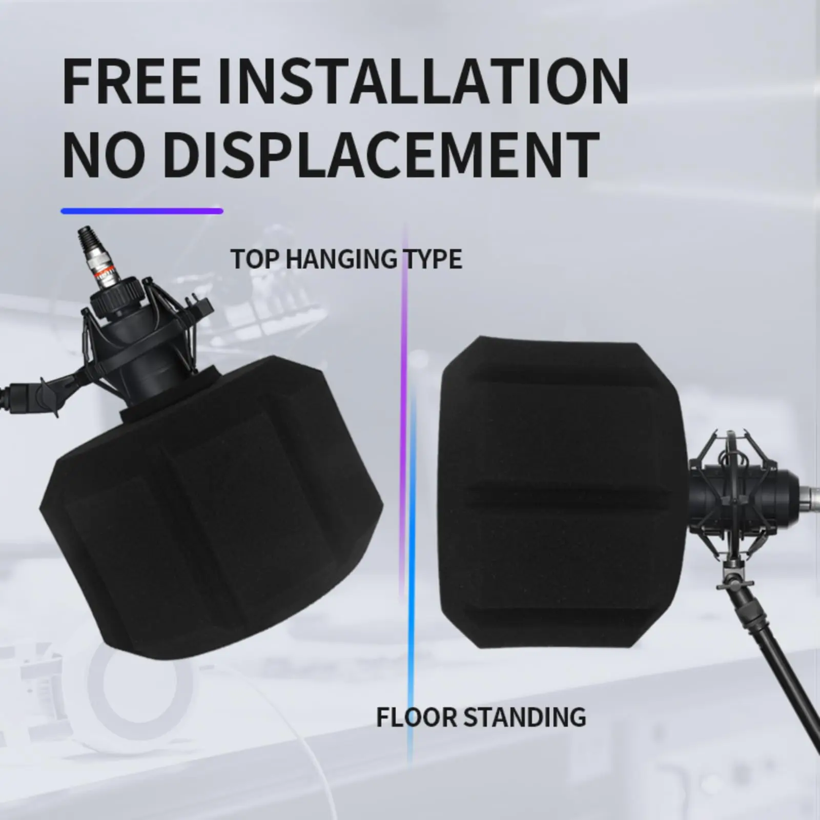 F1 Microphone Windshield Filter,Studio Microphone Absorption Foam ...