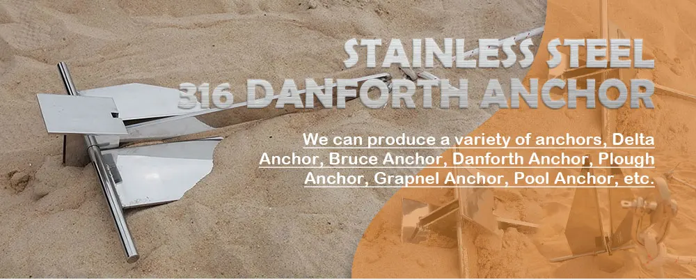 Marine Parts Accessories 316 Stainless Steel Boat Anchor Fluke Anchor ...