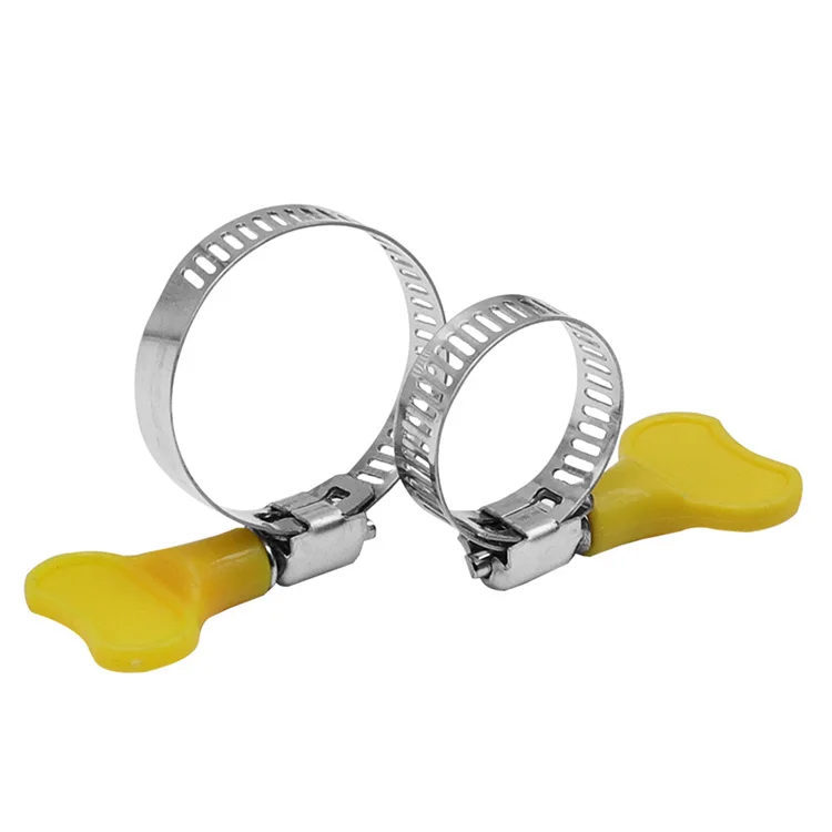 Tube Plastic Handle Clamp 304 Stainless Steel Hose Clamp Hoop 10mm-16mm ...