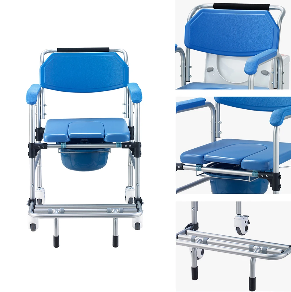 Hot Sale Portable Commode Chair - Wheelchair Bath Chair