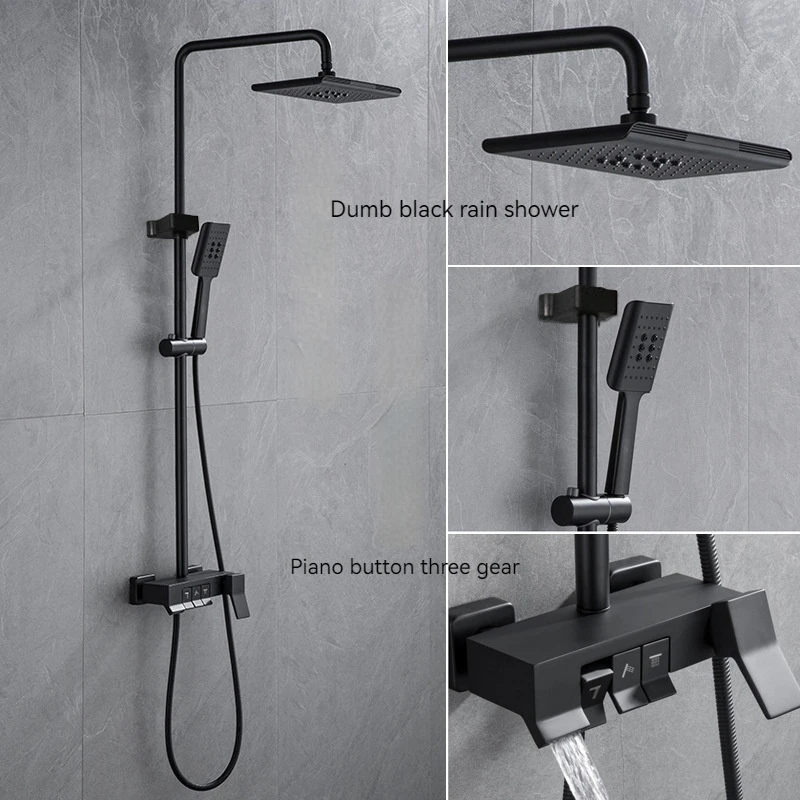 Surface Mounted Valve Black Concealed Commerical Price Set Faucet Brass ...