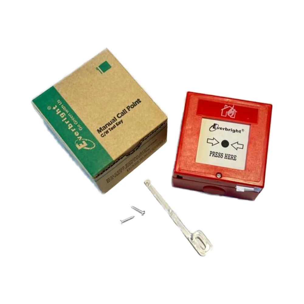 Everbright RED Manual Call Point Hand Break Glass Fire Alarm System ...