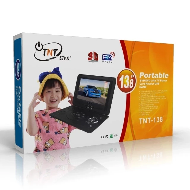 Tnt Star Tnt-138 New 2022 Cheapest Portable Dvd Player Pdvd-998 With 9 ...