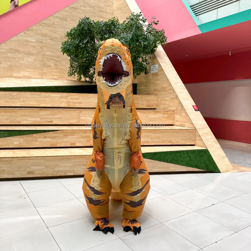 T-rex Dinosaur Inflatable Costume - Multi Color Fun