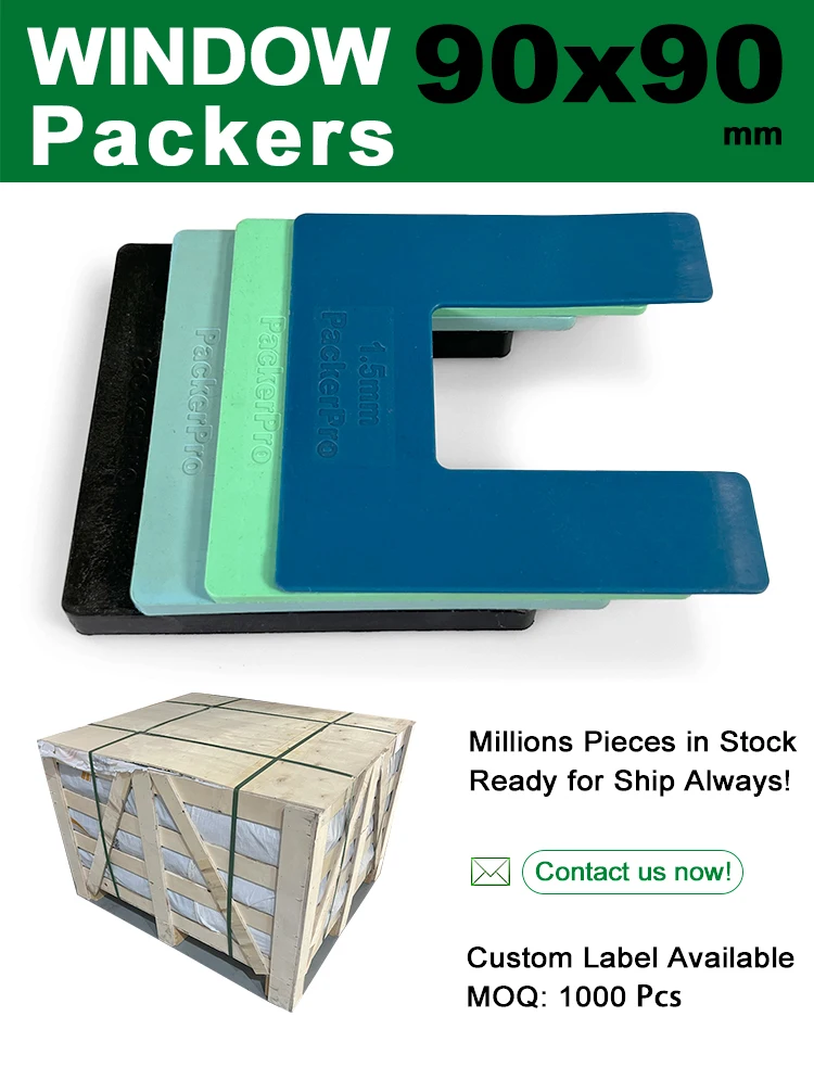 Woshun 90x90mm Square Plastic Shims HorseShoe Plastic Packers ...