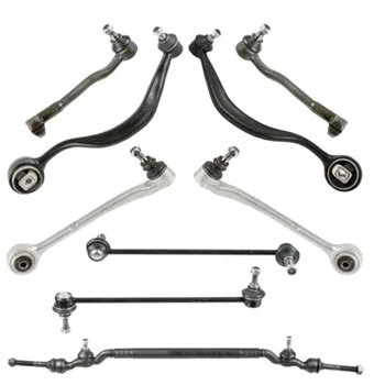 9pc Front Suspension Kit Lower Control Arm Sway Bar Link Outer Tie Rod ...