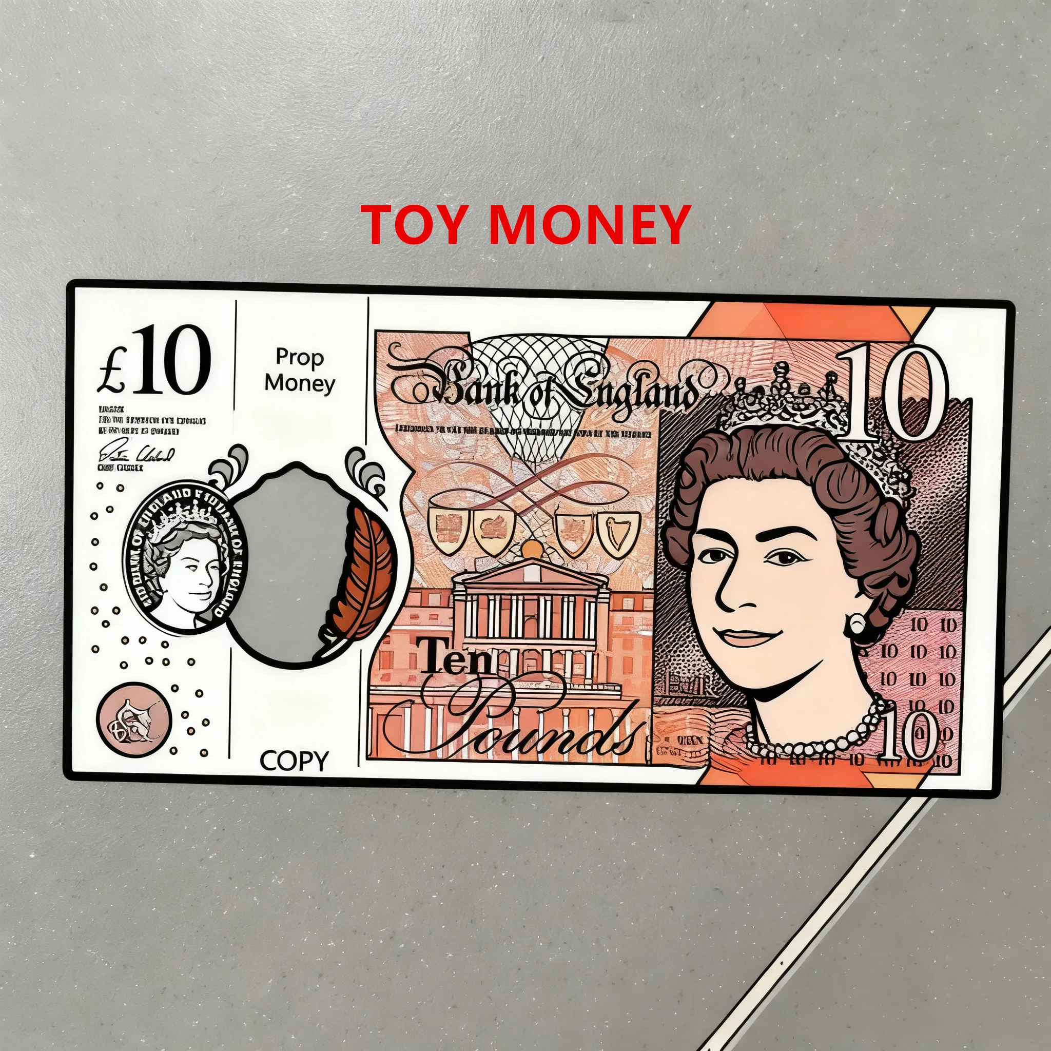 ULTRATHIN Clear Polymer Prop Money UK - Realistic GBP Pound Notes for ...