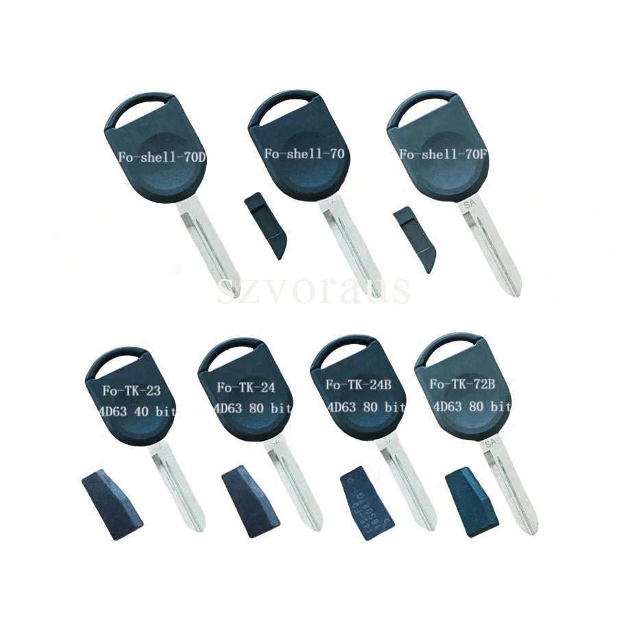 4d63 40bit/80bit Transponder Key H92/h84 Pt Sa Key Shell For Ford Key ...