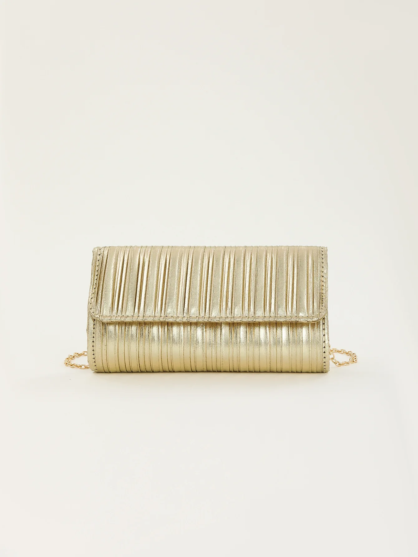 Designer Dasein Women Handbag Pleated Envelope Golden And Sliver Shade ...