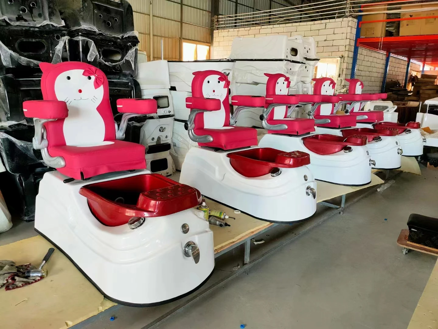 Princess Spa Pedicure Chair Throne Salon Pink Manicure & Pedicure Chair ...