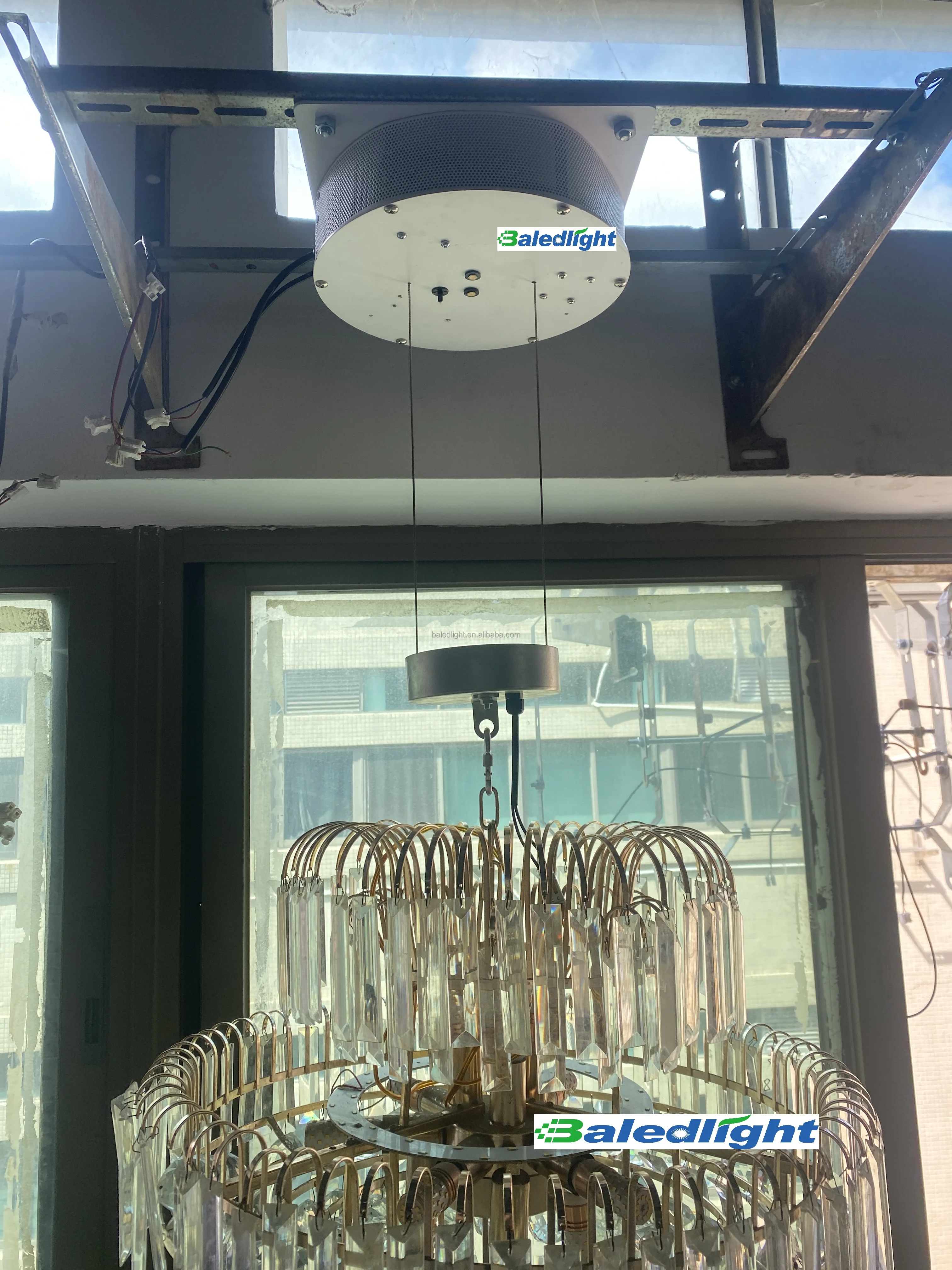 5meter Ceiling Light 20kg Loading Weight Dual Wire Chandelier Hoist ...