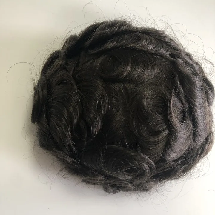 All Hand Made Full Swiss Lace Men Human Hair System Toupee With ...