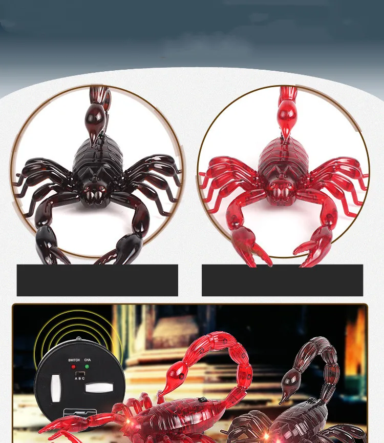 Remote Control Scorpion Animal Prank Simulation Charging Remote Control ...