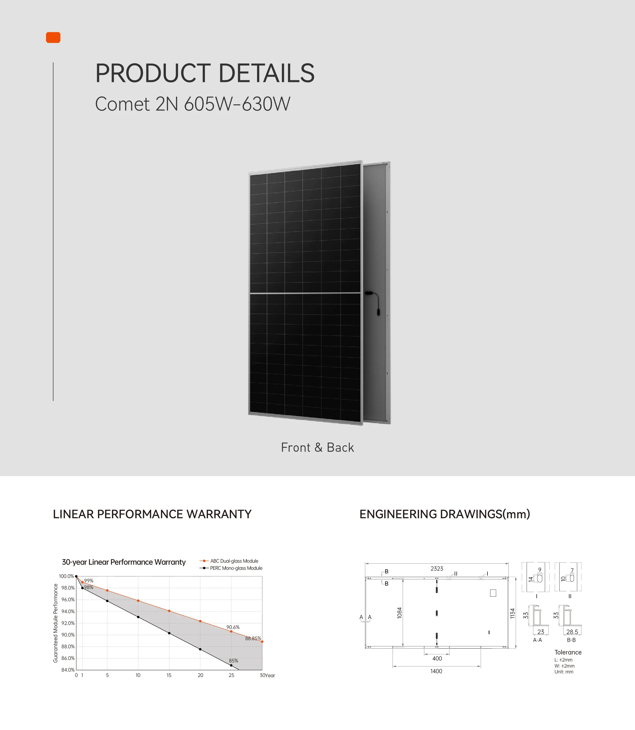 Aiko Solar Comet 2N ABC PV Module N-Type Solar Panel 610W 615W 620W ...