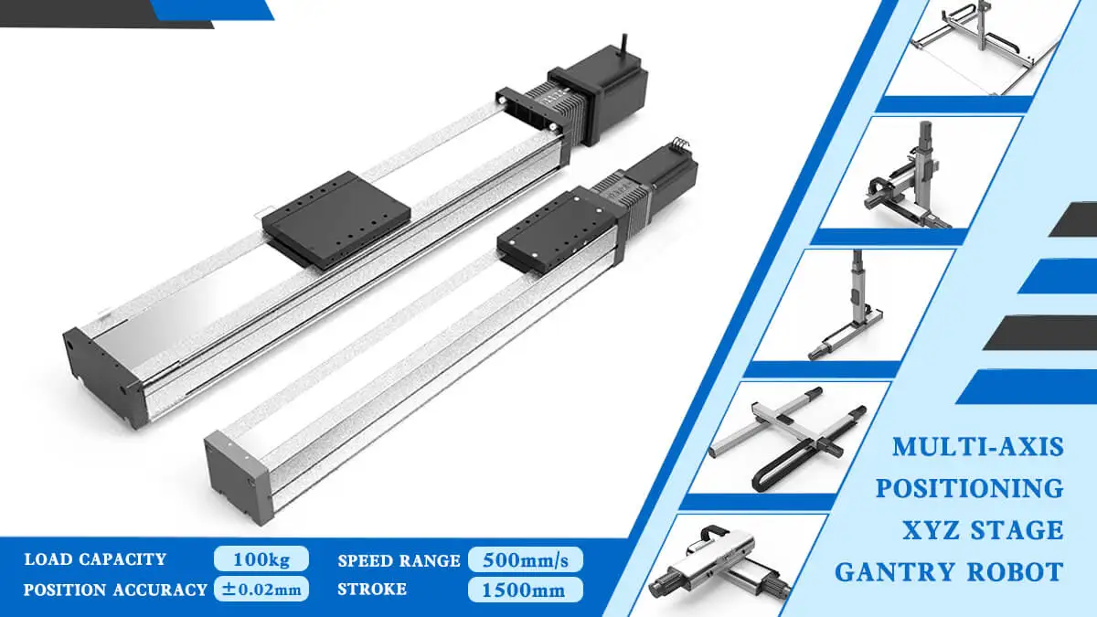 3 Axis Linear Stage XYZ Gantry Robot Arm Motorized Table