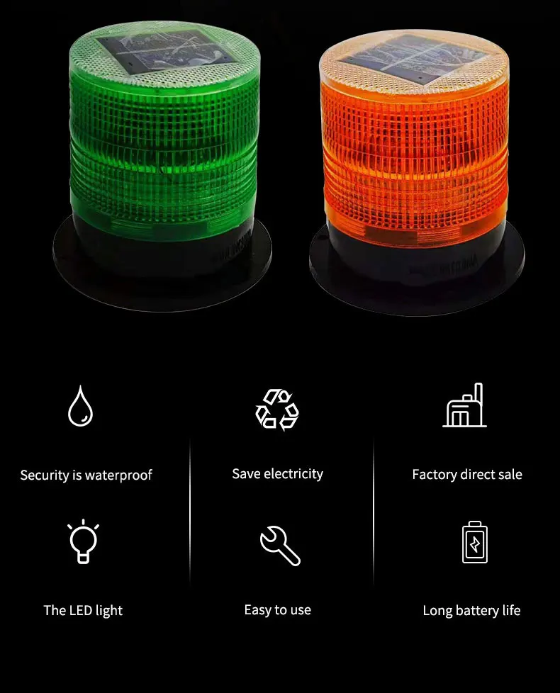 Waterproof Proximity Flashing Solar Beacon Light Cheap 4 Led Beacon ...