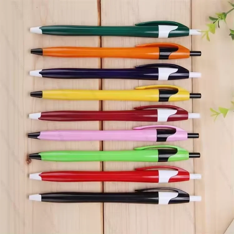 Promotional Printable Logo Ballpoint Customized Logo Plastic Ballpoint ...