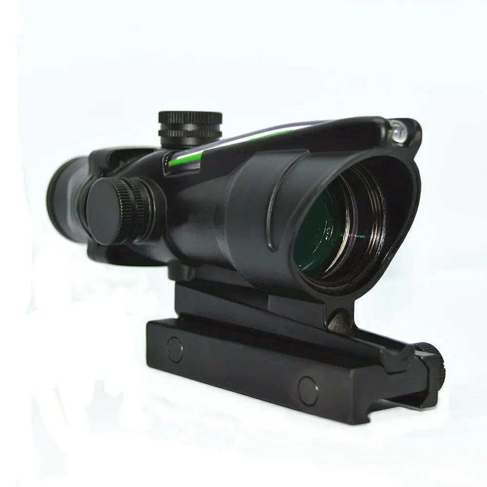 Scope Acog 4x32 Real Fiber Optics Red Green Illuminated Chevron Glass ...