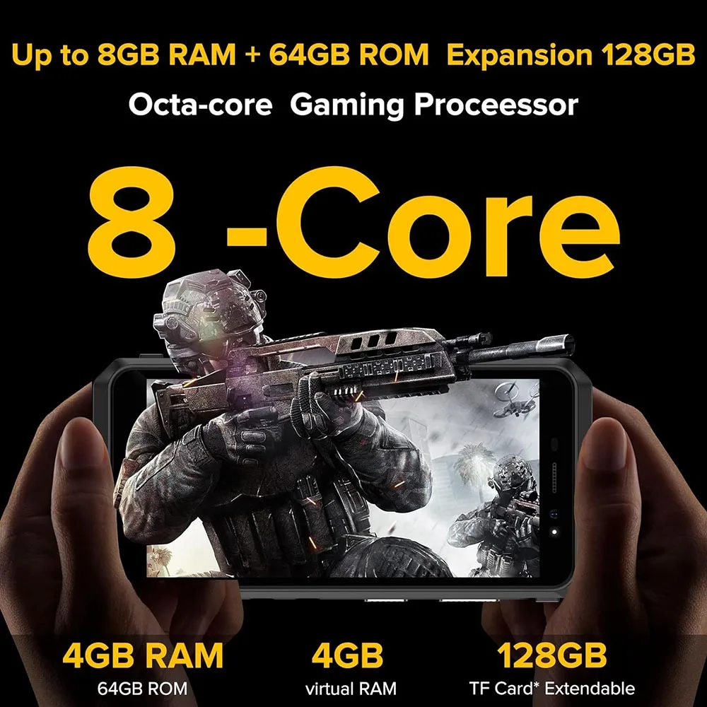 Rugged Smartphone Android 13 Armor X11 8150mAh 4GB+32GB Mobile Phones ...