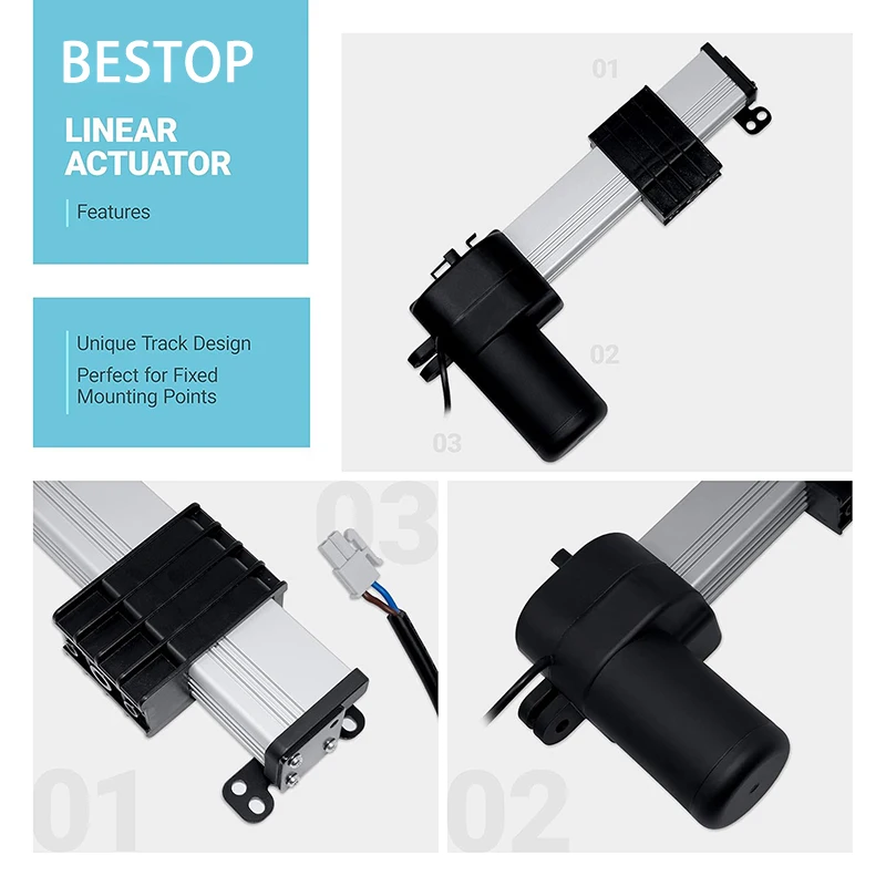 250mm 600mm 1000mm 1000kg Heavy Duty 24v Linear Motor Actuator IP65 ...