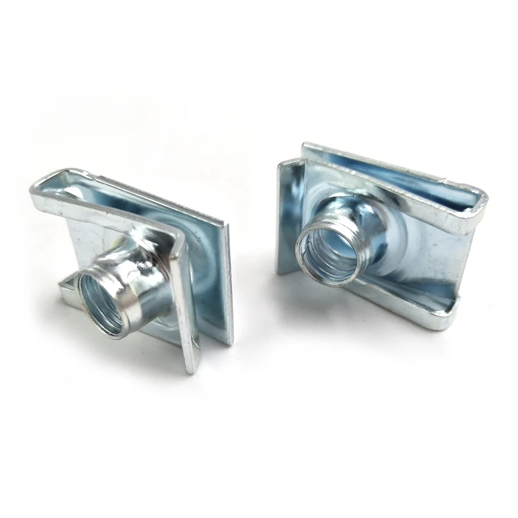 DIN 34818 M6 Speed U Clip Spring Nut - Yellow Galvanized